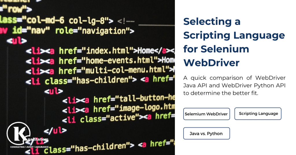 How To Select A Scripting Language For Selenium Webdriver Project 7045