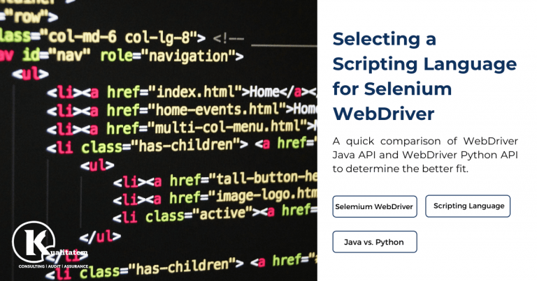 How To Select A Scripting Language For Selenium Webdriver Project