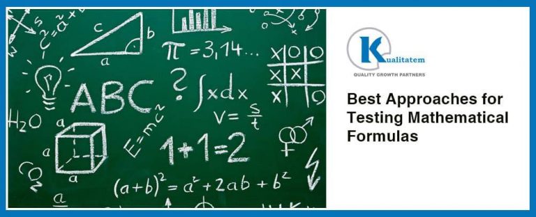Best Approaches for Testing Mathematical Formulas - Kualitatem