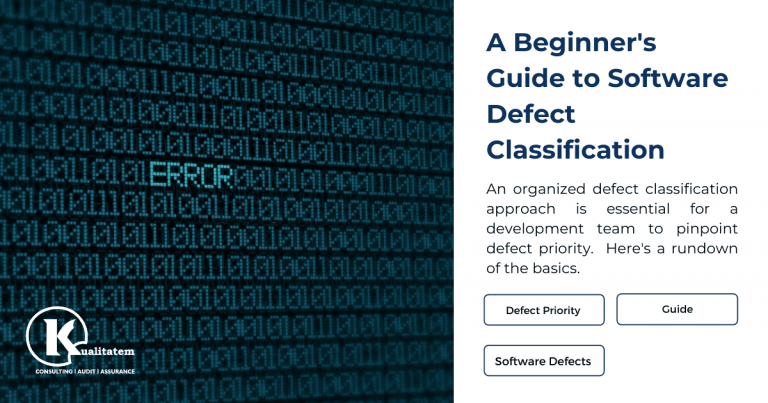 A Beginner's Guide to Software Defect Classification - Kualitatem
